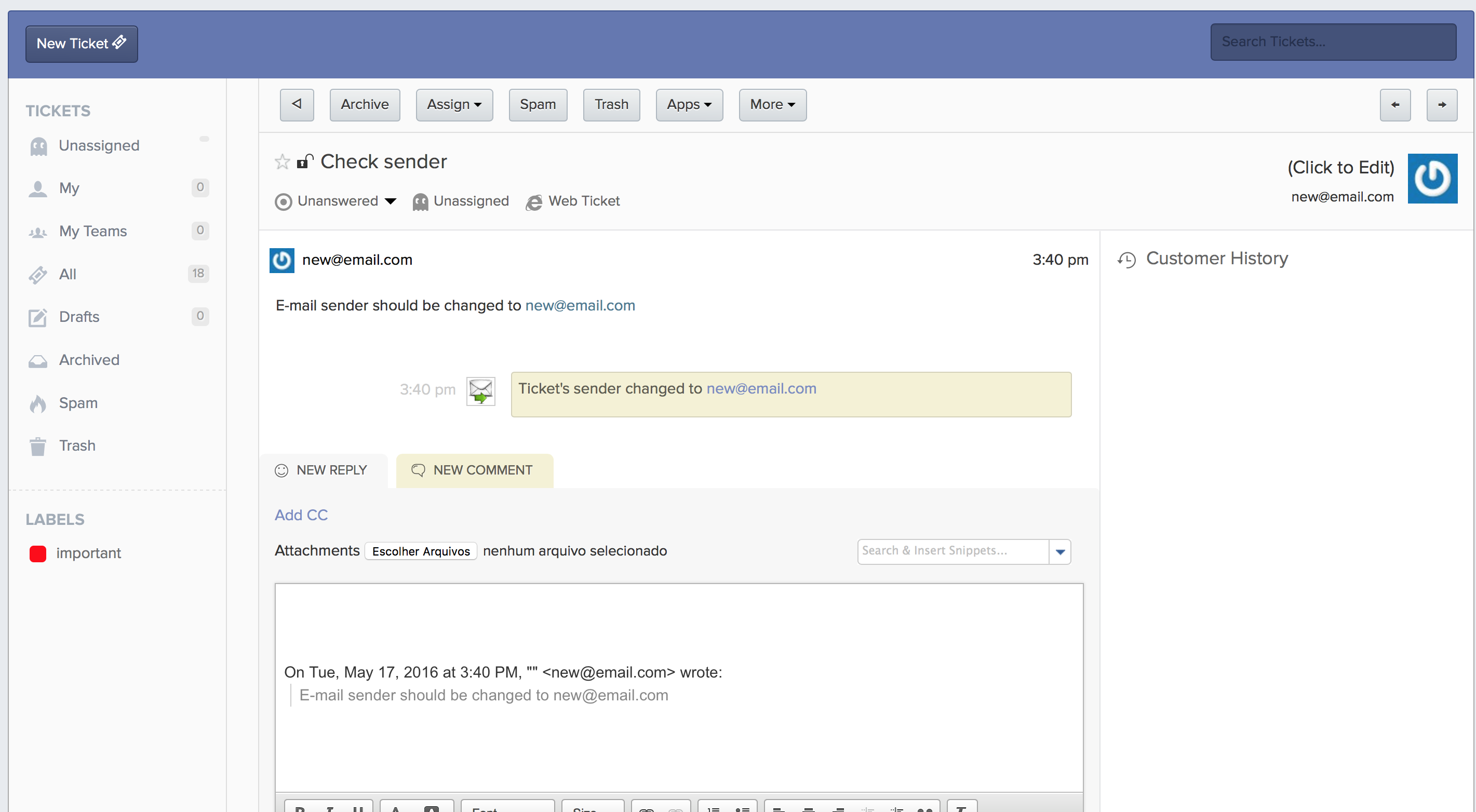 Extract Sender from Email Integration - SupportBee | SupportBee